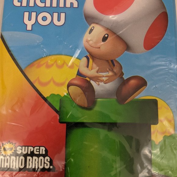 Nintendo | Office | New Super Mario Bros Thank You Cards | Poshmark